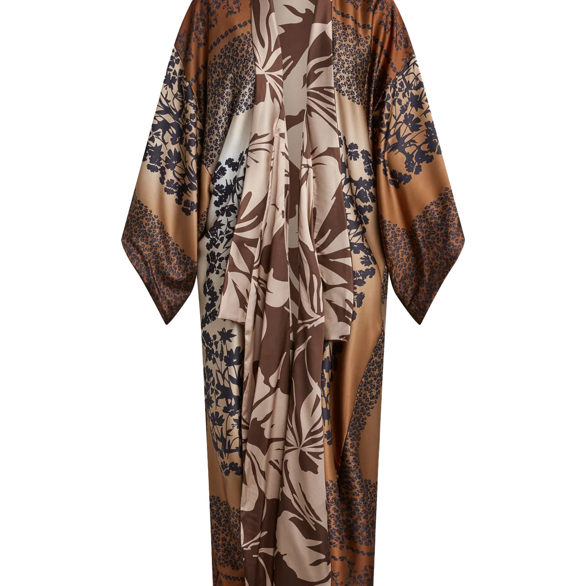 Sally Wrap-Around Reversible Robe Woodblock Print – Tracy James Collection